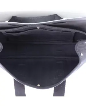 Hermès Pm Valparaiso East West Bag Toile And Leather - Black