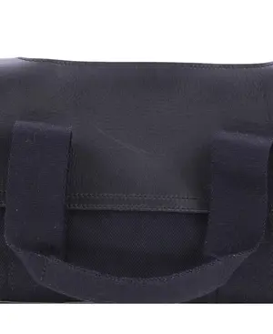 Hermès Pm Valparaiso East West Bag Toile And Leather - Black