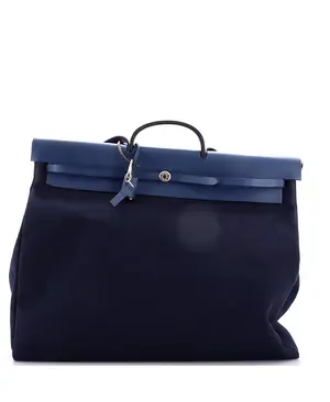 Hermès Herbag Cabine Toile And Leather
