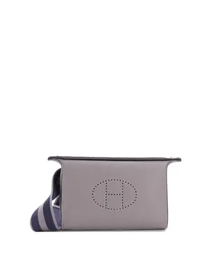 Hermès Videpoches Bag With Multicolor Strap Togo - Gray