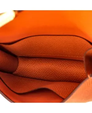 Hermès Constance Slim Wallet Epsom - Orange