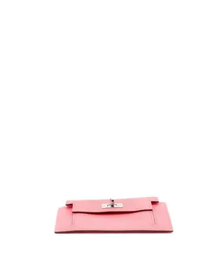 Hermès Kelly Pocket Compact Wallet Chevre Mysore - Pink