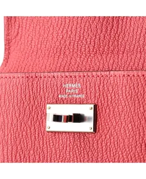 Hermès Kelly Pocket Compact Wallet Chevre Mysore - Pink