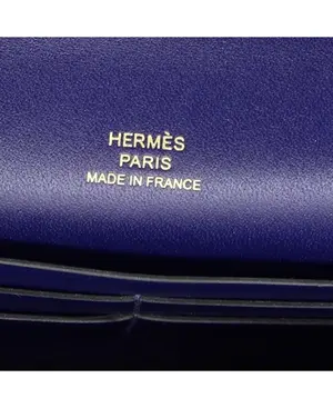 Hermès Chaine D'ancre To Go Wallet Tadelakt - Blue