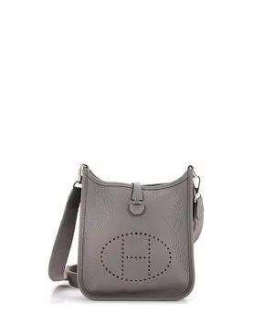 Hermès Tpm Evelyne Bag Gen Iii Clemence - Gray