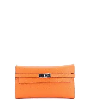 Hermès Long Kelly Wallet Epsom - Orange