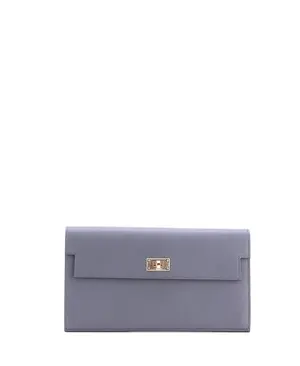 Hermès Long Kelly Pocket Wallet Madame - Gray