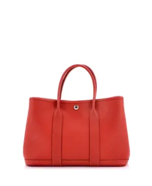 Hermès 30 Garden Party Tote Leather - Red