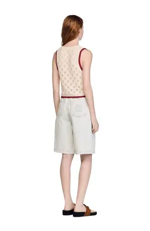 Sandro Crochet-style Cardigan