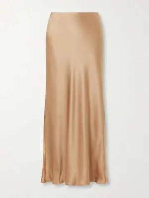 Gabriela Hearst Frei Silk-satin Maxi Skirt - Beige