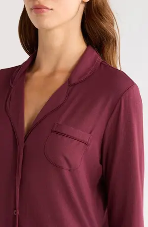 Nordstrom Moonlight Eco Nightshirt - Burgundy Royale