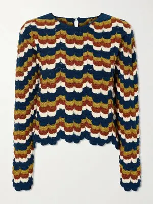 Escvdo Lucero Crocheted Cotton Blouse