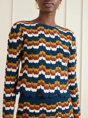 Escvdo Lucero Crocheted Cotton Blouse