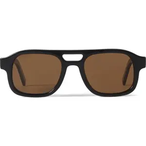 FRENCH KIWIS EYEWEAR Lenny Aviator Sunglasses - Black