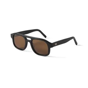 FRENCH KIWIS EYEWEAR Lenny Aviator Sunglasses - Black