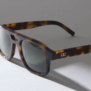 FRENCH KIWIS EYEWEAR Lenny Aviator Sunglasses - Black