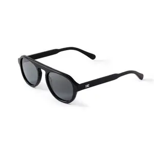 FRENCH KIWIS EYEWEAR Romain Aviator Sunglasses - Black