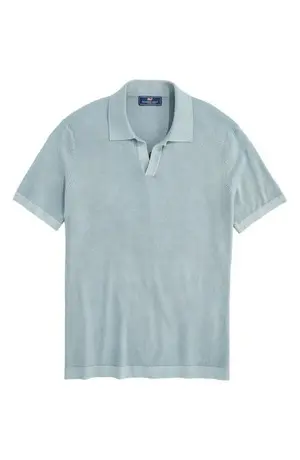 Vineyard Vines Surf Cotton Sweater Polo - Ultimate Gray