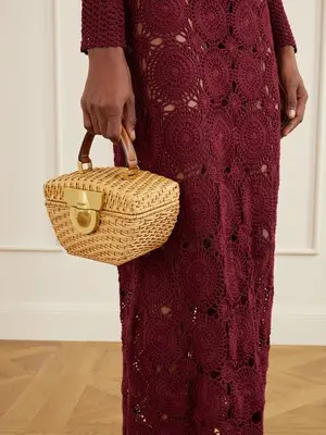 Cult Gaia Tyla Mini Raffia Tote - Neutrals