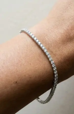 THE M JEWELERS The M Jeweler's Essential Cubic Zirconia Tennis Bracelet - Silver
