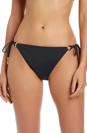 BLEU BY ROD BEATTIE Side Tie Bikini Bottoms - Black