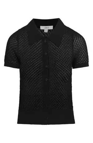 Joe's Jeans The Davey Open Stitch Short Sleeve Cardigan