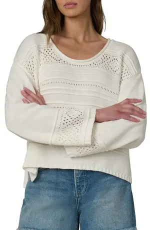 Joe's Jeans The Lola Open Stitch Sweater - Ecru