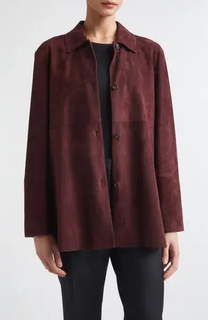 Max Mara Suede Shirt Jacket