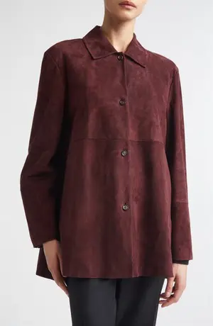 Max Mara Suede Shirt Jacket