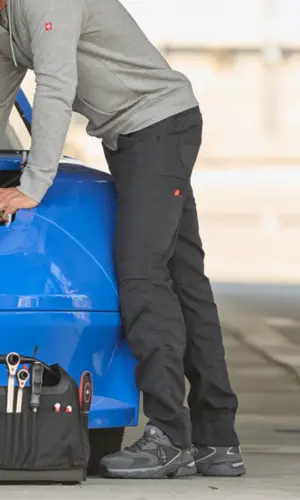 STRAUSS Double Front Work Pants - Black