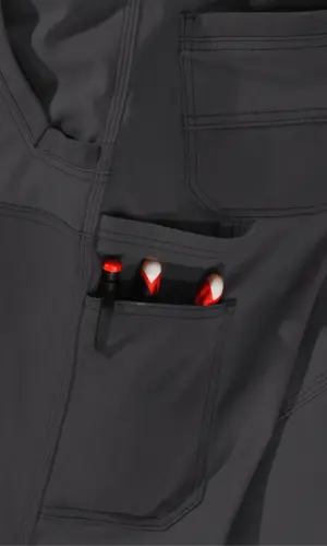 STRAUSS Double Front Work Pants - Black