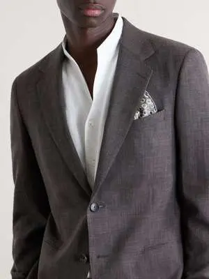 Mr P. Wool, Silk And Linen-blend Suit Jacket