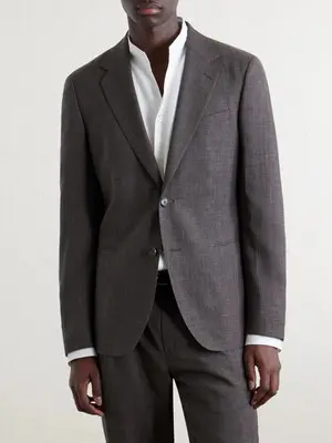 Mr P. Wool, Silk And Linen-blend Suit Jacket