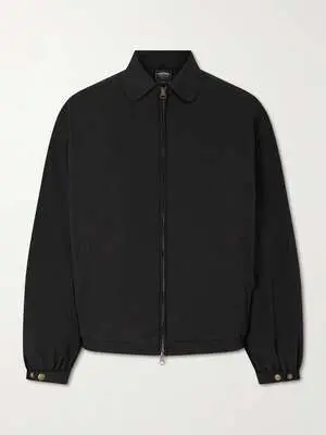 Paul Smith Loewe Logo Embroidered Cotton-blend Jacket - Black
