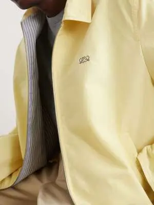 Loewe Logo-embroidered Cotton-blend Jacket