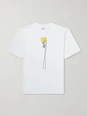 Kapital Peckish Printed Cotton-jersey T-shirt - White