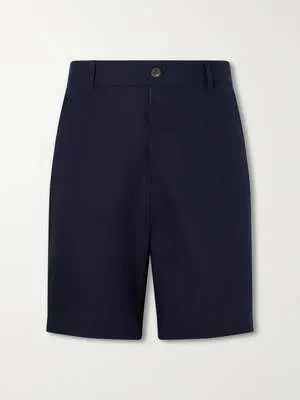 Paul Smith Straight-leg Linen Shorts - Navy