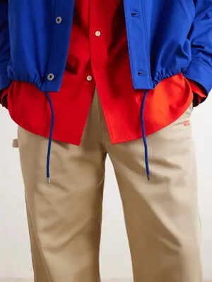 Loewe Suede-trimmed Cotton Jacket