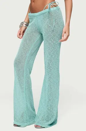 EDIKTED Bena Knit Flare Pants