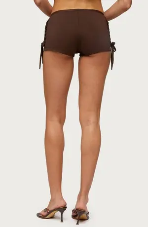 EDIKTED Jilly Side Cutout Micro Shorts