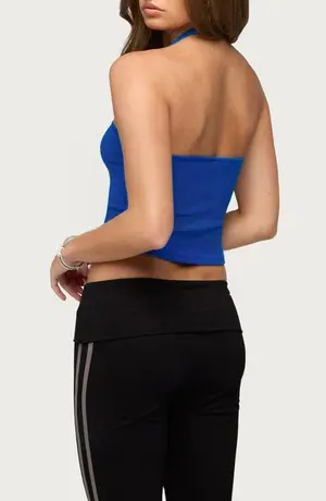EDIKTED Vespera Rib Halter Top