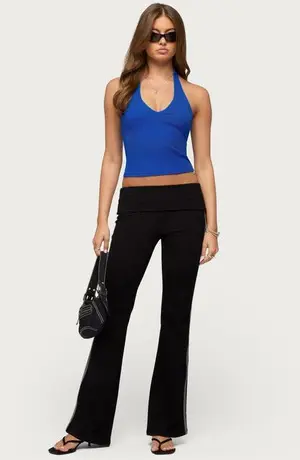 EDIKTED Vespera Rib Halter Top