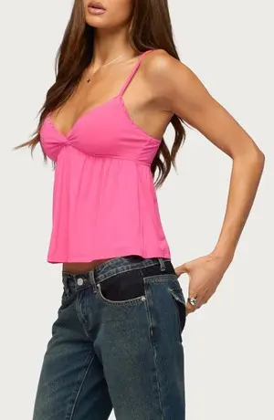EDIKTED Belen Lace Trim Babydoll Camisole