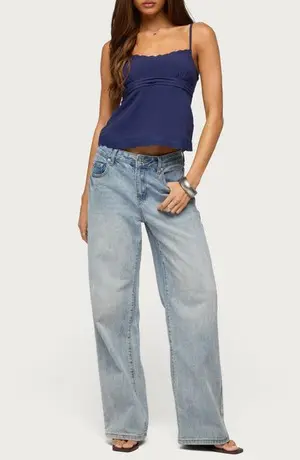 EDIKTED Michal Eyelet Camisole
