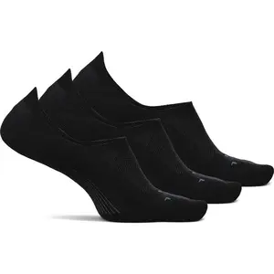 FEETURES Elite Light Cushion Invisible Socks With Targeted Compression And Anti-slip Technology - Black
