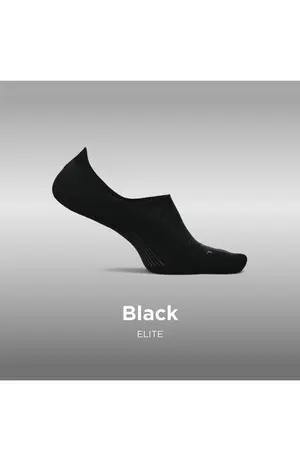 FEETURES Elite Light Cushion Invisible Socks With Targeted Compression And Anti-slip Technology - Graphite