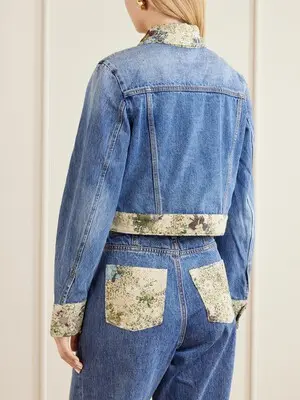 ALEMAIS Marcel Printed Denim Jacket