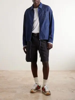 Loewe Anagram-appliqué Cotton Chambray Jacket