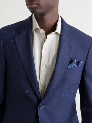 Mr P. Wool And Silk-blend Dupioni Suit Jacket