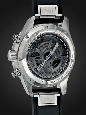 IWC SCHAFFHAUSEN Pilot's Watch Automatic Chronograph 42.5mm Titanium And Rubber